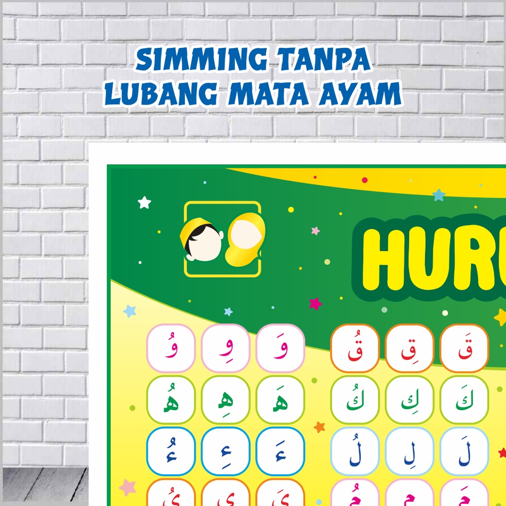 Jual Cetak MMT / Banner / Spanduk / Backdrop Belajar Huruf Hijaiyah ...