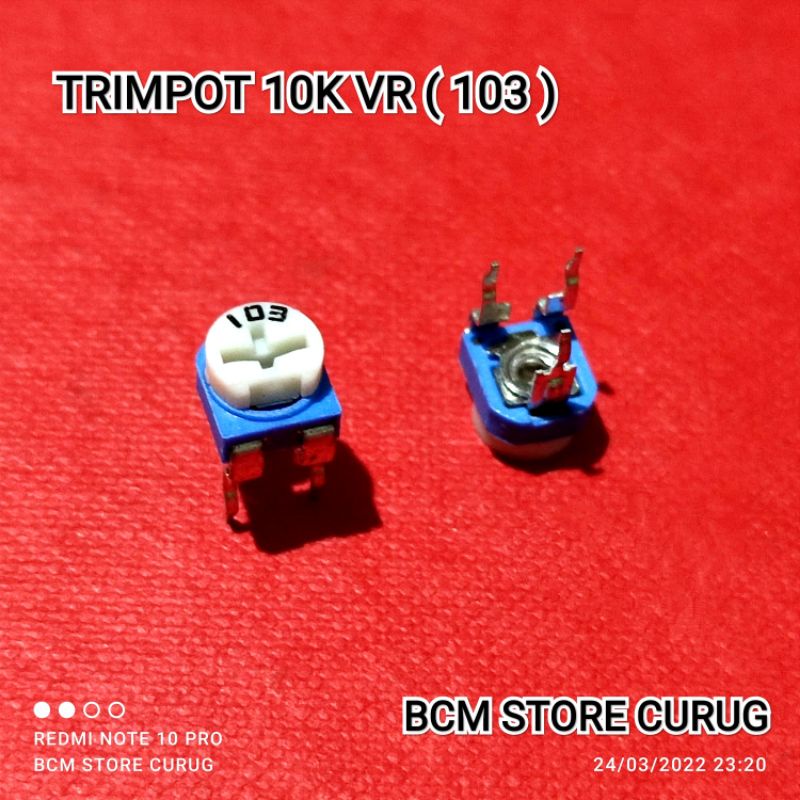 Jual 10K ohm 103 Trimpot Trimmer Variable Vertical Resistor (VR)AE85 ...