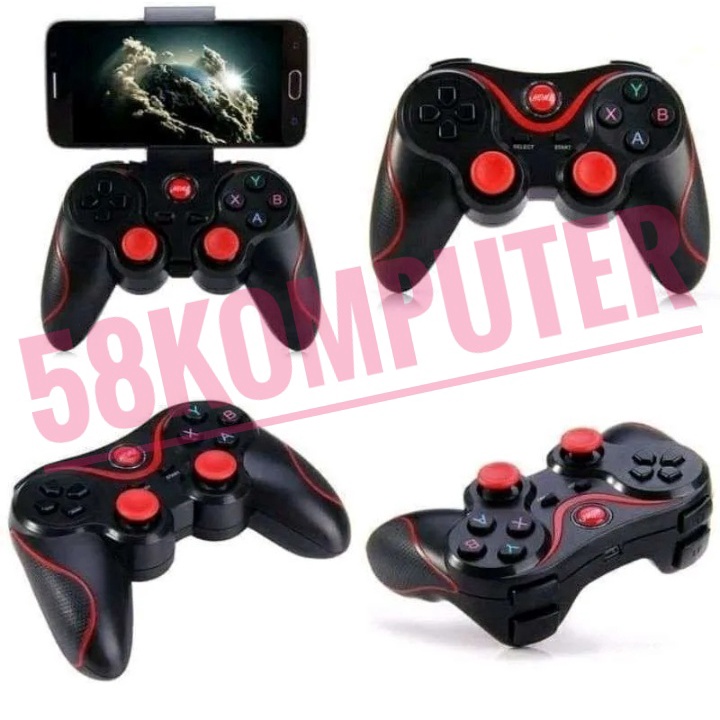 Jual Stik Ps2 Wireless Gamepad X3 Bluetooth Wireless Joystick Stik Ps2 ...