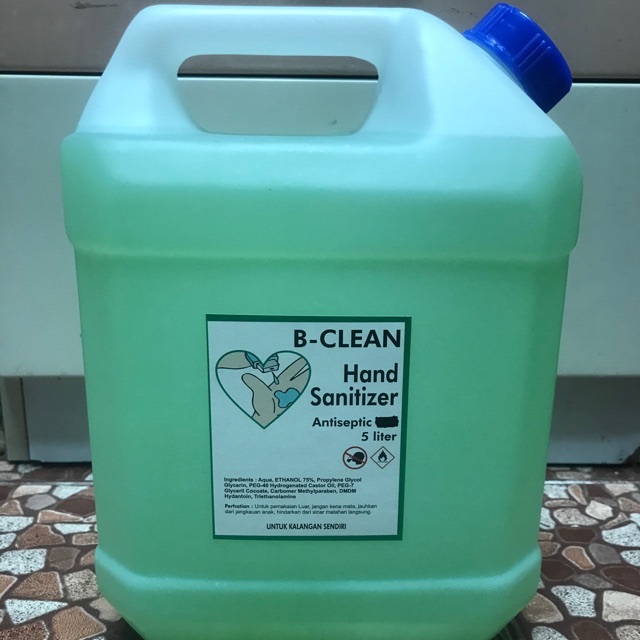 Jual B- Clean Hand Sanitizer Antiseptik Liquid ( Cair ) 5 liter ...