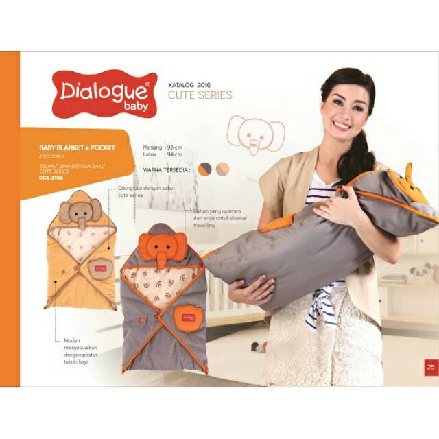 Jual BABY BLANKET DIALOGUE BABY CUTE SERIES DGB3106 | Shopee Indonesia