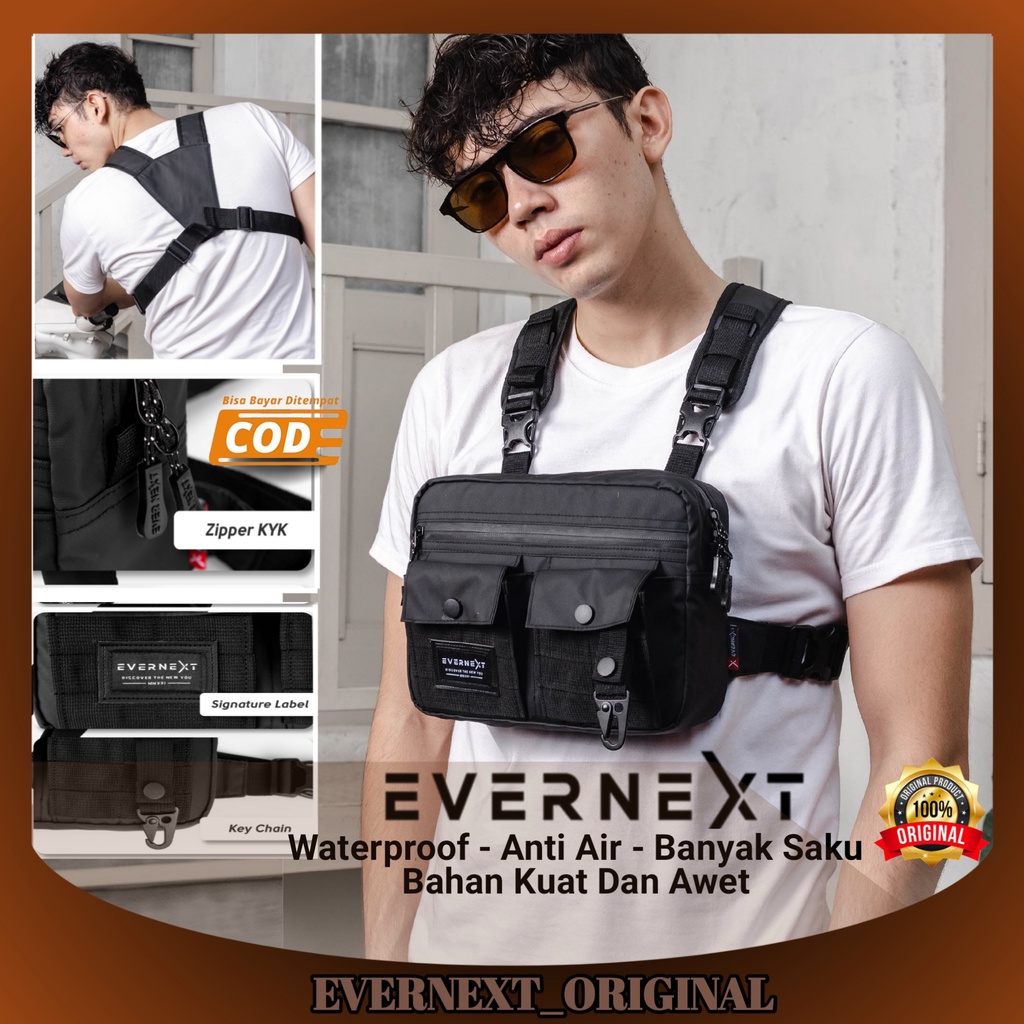 Jual TAS DADA PRIA TACTICAL WATERPROOF TAS POLISI CHEST BAG ANTI AIR ...