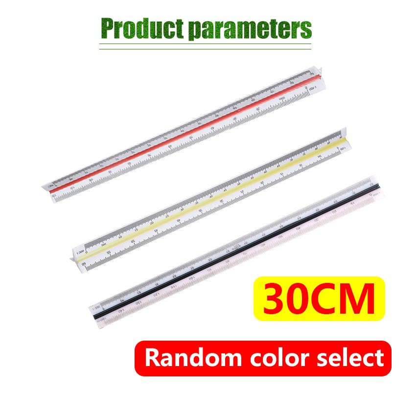 Jual 30cm Penggaris Skala Segitiga Arsitek Tek Furniture Design ...