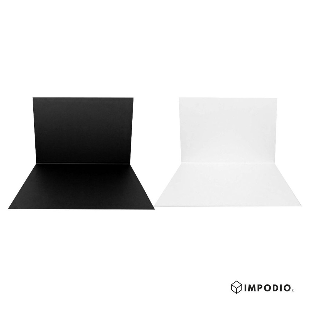 Jual IMPODIO Alasfoto hitam dan putih polos lapis papan board ...