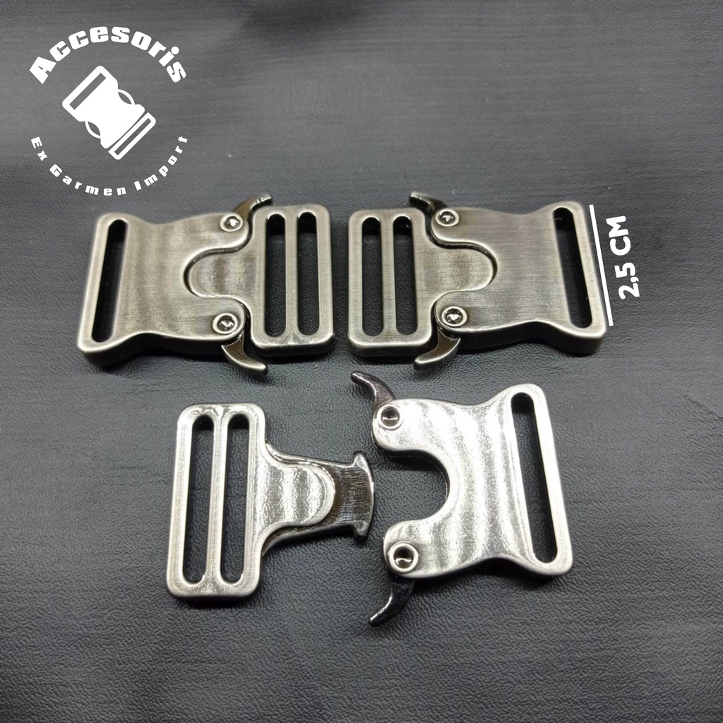 Jual buckel besi untuk tas cetekan tas besi 2,5 cm | Shopee Indonesia