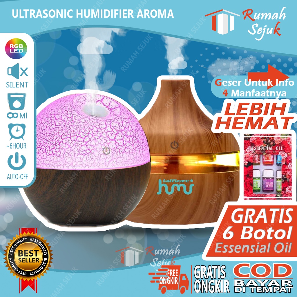 Jual RS - Air Humidifier Diffuser Aromaterapi Alat Pengharum Ruangan ...