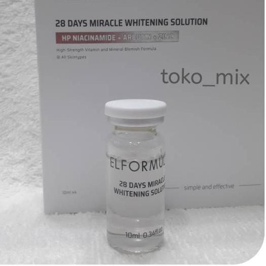 Jual TREND ELFORMULA 28 Days Miracle Whitening Solution Serum & Acne Relief Repairing Solution ...