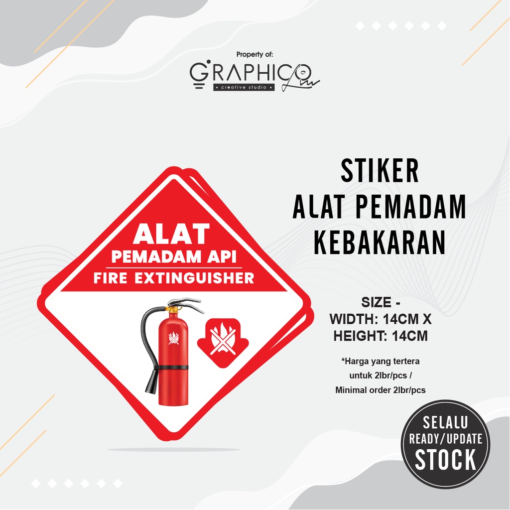 Jual Stiker Alat Pemadam Kebakaran - Per/2lbr (14x14cm) | Shopee Indonesia