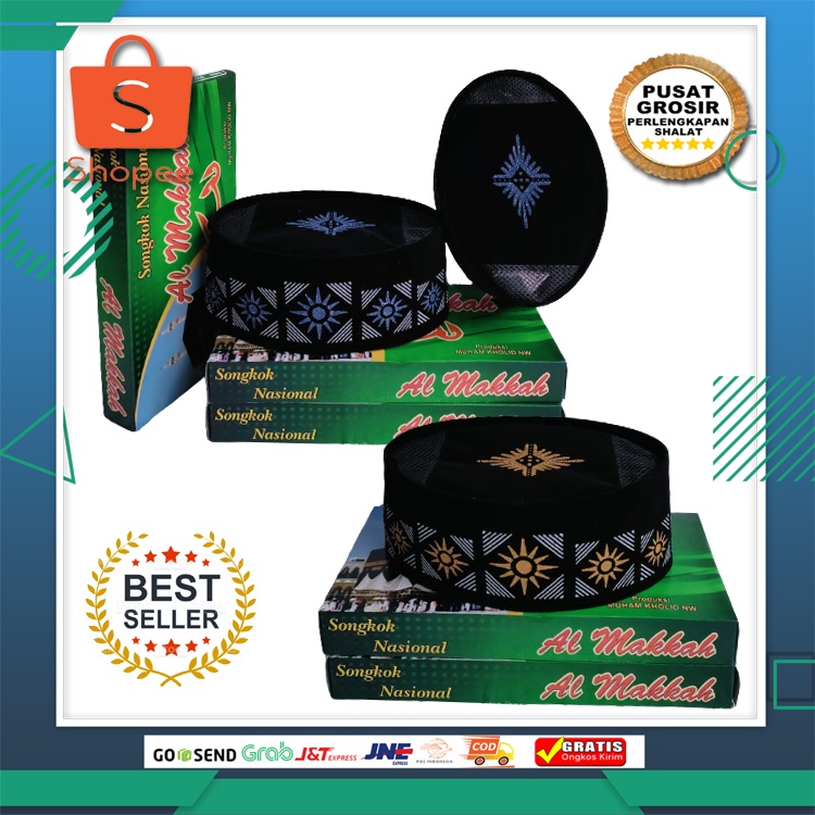 Jual KOPIAH//SONGKOK NASIONAL EXCLUSIVE BATIK MATAHARI AC | Shopee ...