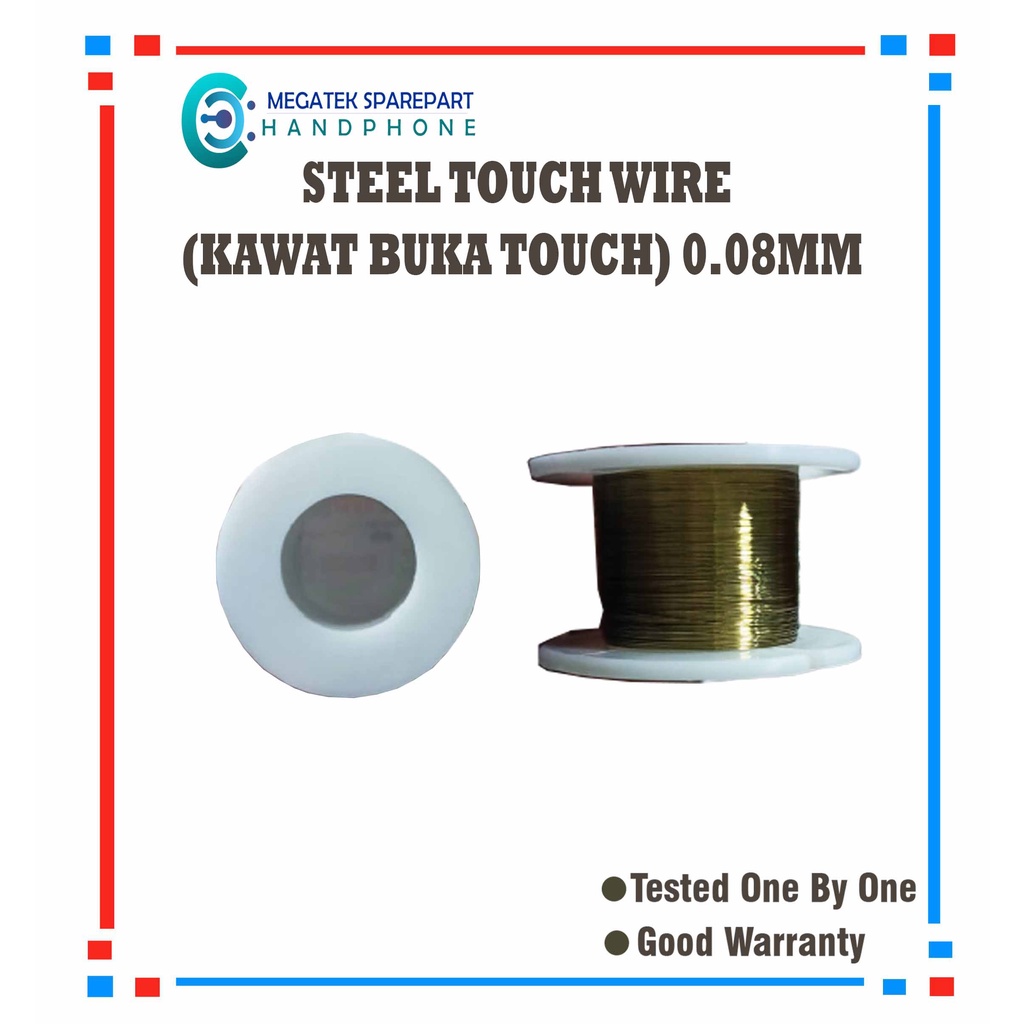 Jual STEEL TOUCH WIRE -KAWAT BUKA TOUCH- 0.08MM | Shopee Indonesia