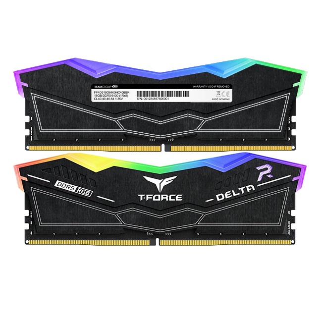 Jual Team Delta RGB 16GB X 2 DDR5 6400MHz PC5-51200 Dekstop Memory ...