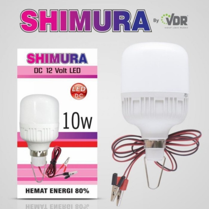 Jual SINTE Lampu Bohlam LED DC 12V 10W Bohlam Kabel Jepit ke Baterai Aki | Shopee Indonesia