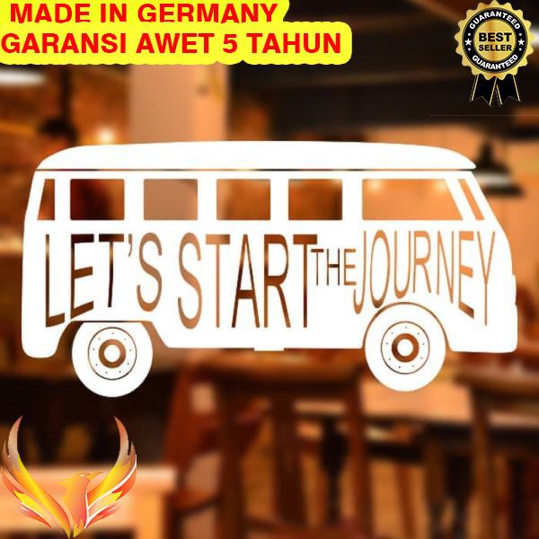 Jual TERMURAH Stiker Let's Star The JourneyTour Travel Wisata Kaca ...
