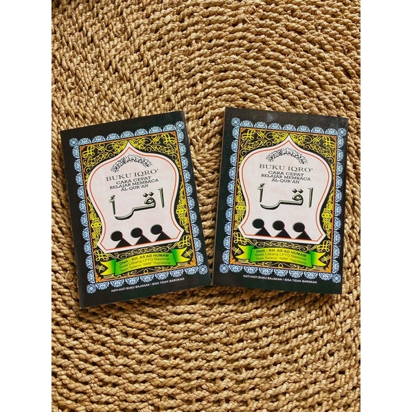 Jual IQRO BESAR HITAM ORIGINAL JILID 1-6 FREE TUDING | Shopee Indonesia