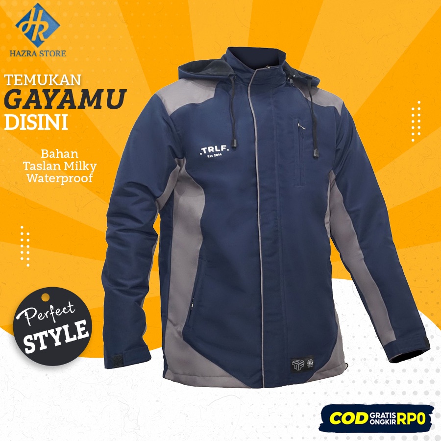Jual Jaket Gunung Pria Outdoor Waterproof Anti Air Taslan Jaket Motor ...