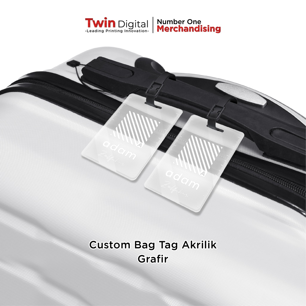 Jual Twindigital Custom Luggage Tag Akrilik Gantungan Label Nama Tas ...