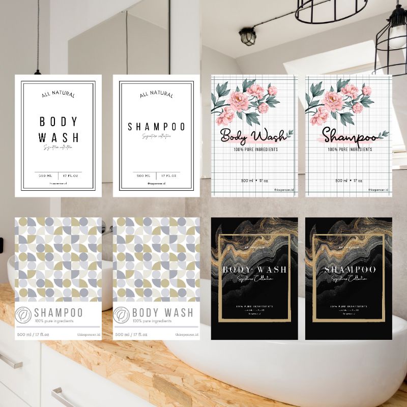 Jual Sticker Label Sabun Shampoo Aesthetic | Shopee Indonesia