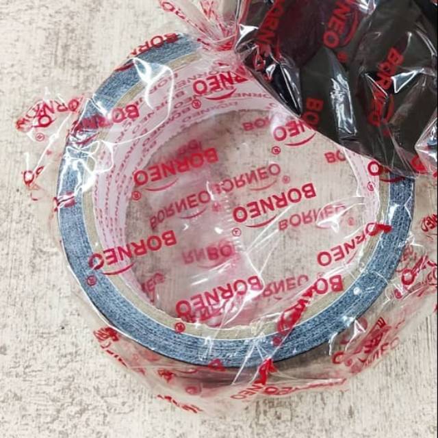 Jual ISOLASI JILID / LAKBAN KAIN HITAM BORNEO 36MM | Shopee Indonesia