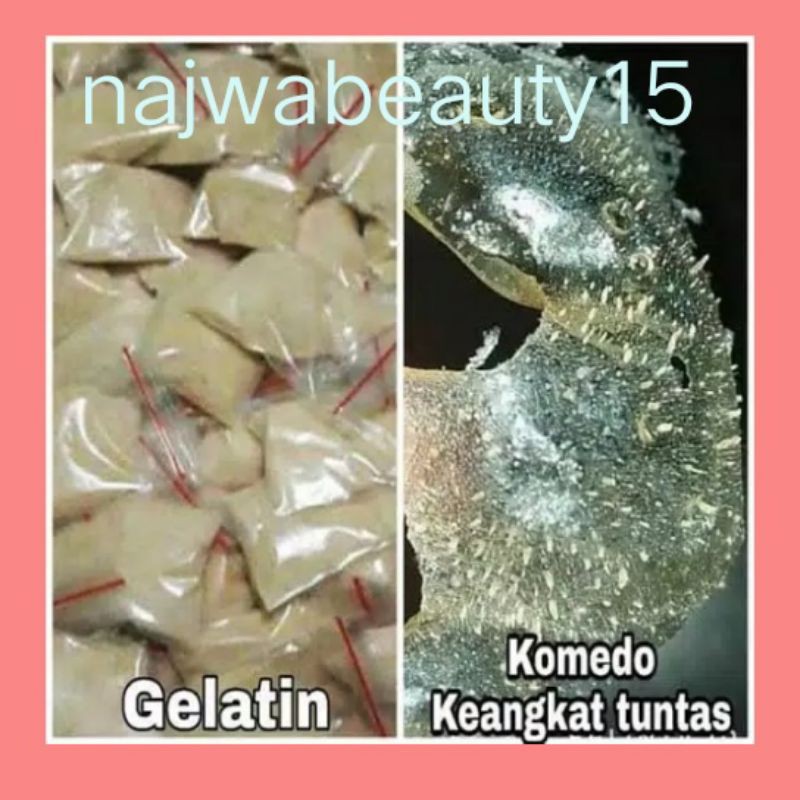 Jual Masker Gelatin Anti Komedo 5 gram Masker Gelatin Komedo Halal ...