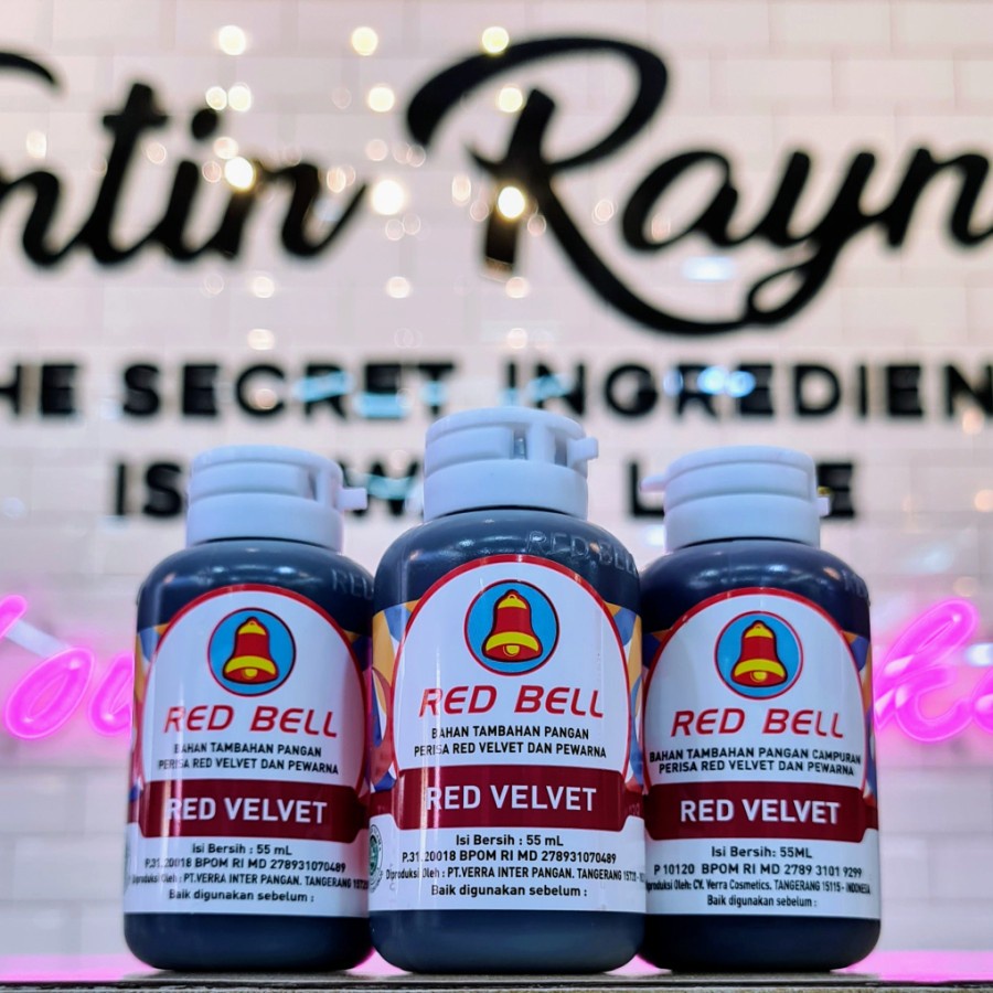 Jual Red Bell Red Velvet 55ml Perisa Red Velvet dan Pewarna | Shopee ...