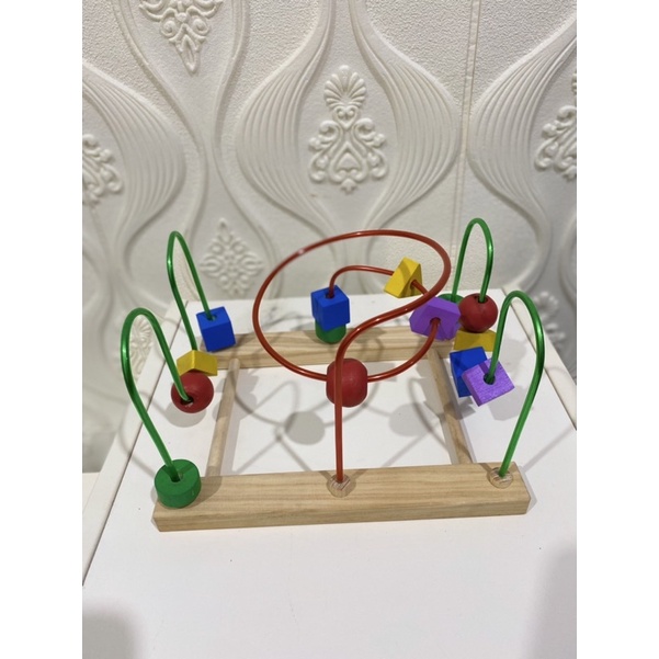 Jual Wooden Wire game / mainan edukasi wire game | Shopee Indonesia