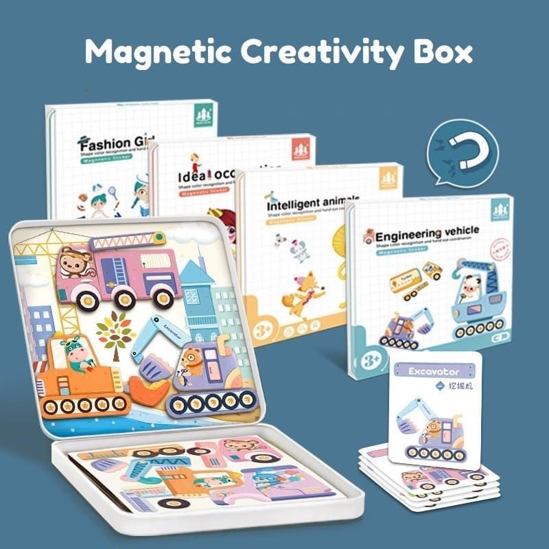 Jual Magnetic Puzzle / Magnetic Creativity Puzzle / Puzzle Magnet ...