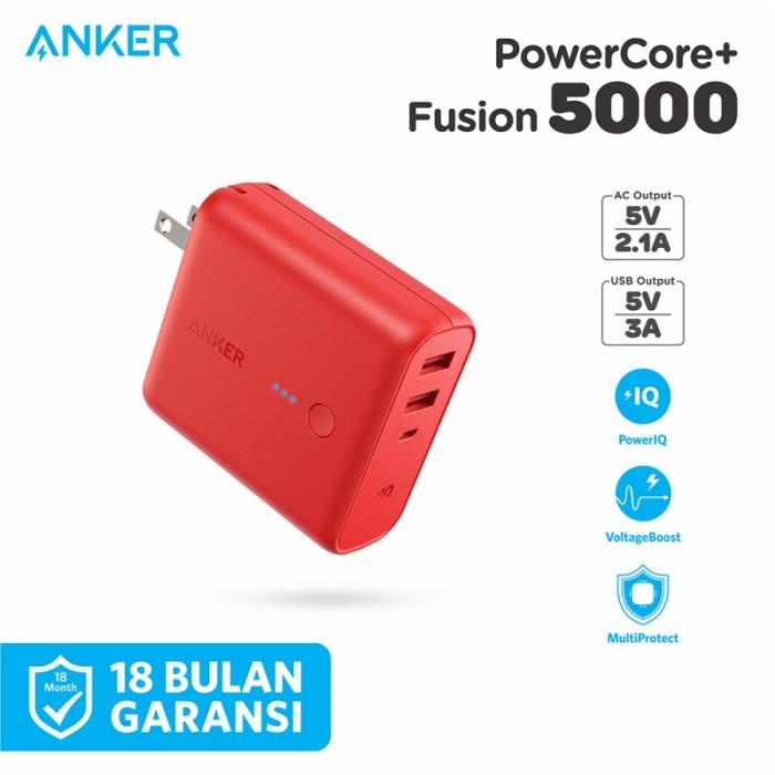 Jual Power Bank | Powerbank Anker Powercore Fusion 5000 Mah - A1621 | Shopee Indonesia