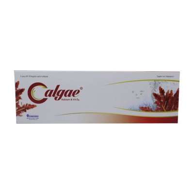Jual CALGAE BOX ISI 30 KAPLET - Kalsium dan Vitamin D3 | Shopee Indonesia
