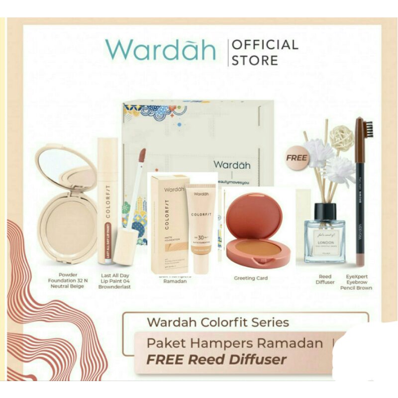 Jual WARDAH PAKET( FREE DIFFUSER)/ COLORFIT SERIES / CUSHION / PRIMER ...