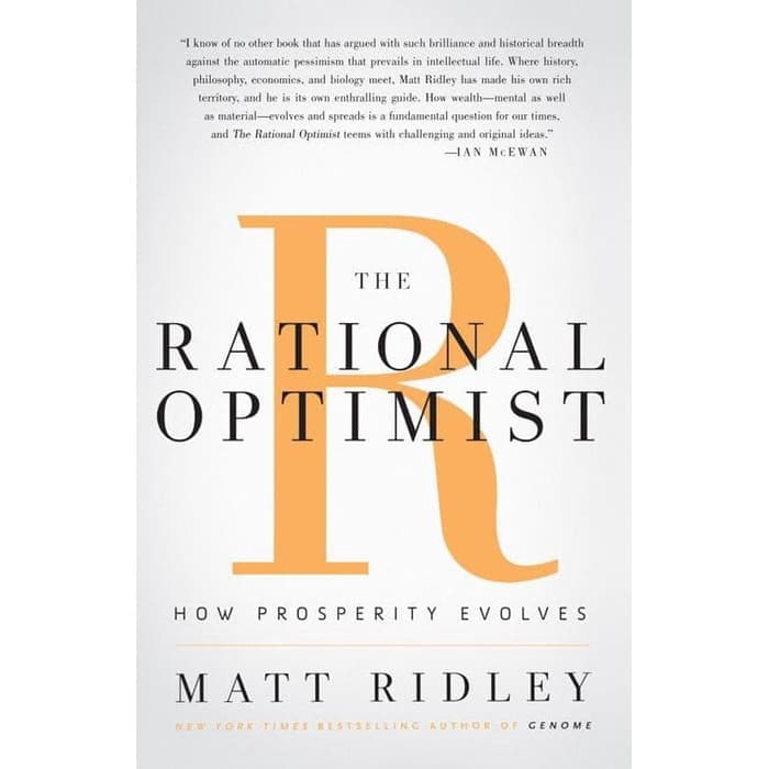 Jual Buku - The Rational Optimist by Ridley Matt (Softcover) | Shopee ...