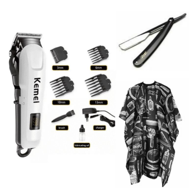 Jual Mesin Cukur Kemei Km 809A Alat Mesin Cukur Potong Pangkas Rambut Elektrik Hair Clipper ...