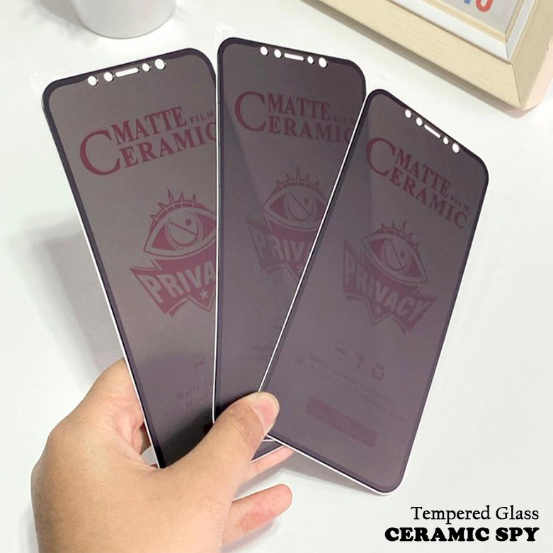 Jual Tempered Glass Black Matte (SPY) for OPPO - Film CERAMICS SPY 100D ...