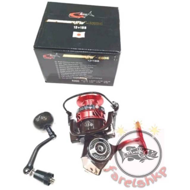 Jual reel g tech sw swager 4000HG 5000hg metal body power handle ...