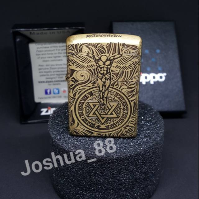 Jual Zippo satan peace and Happiness Limited Edition | Shopee Indonesia