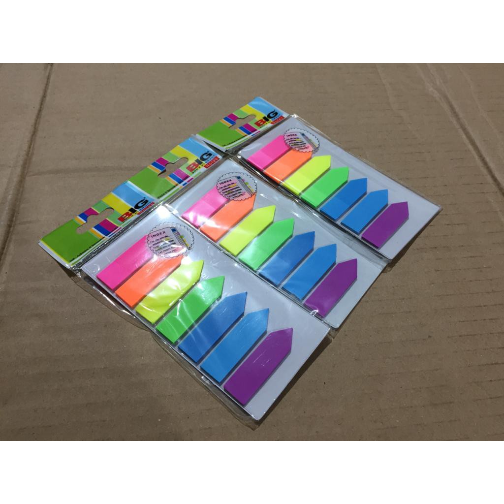 Jual Sticky Notes BIG Index (7 Warna Panah) | Shopee Indonesia