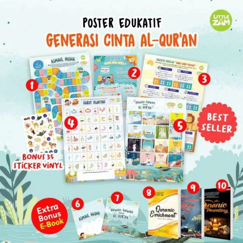 Jual poster edukasi generasi cinta alquran | Shopee Indonesia