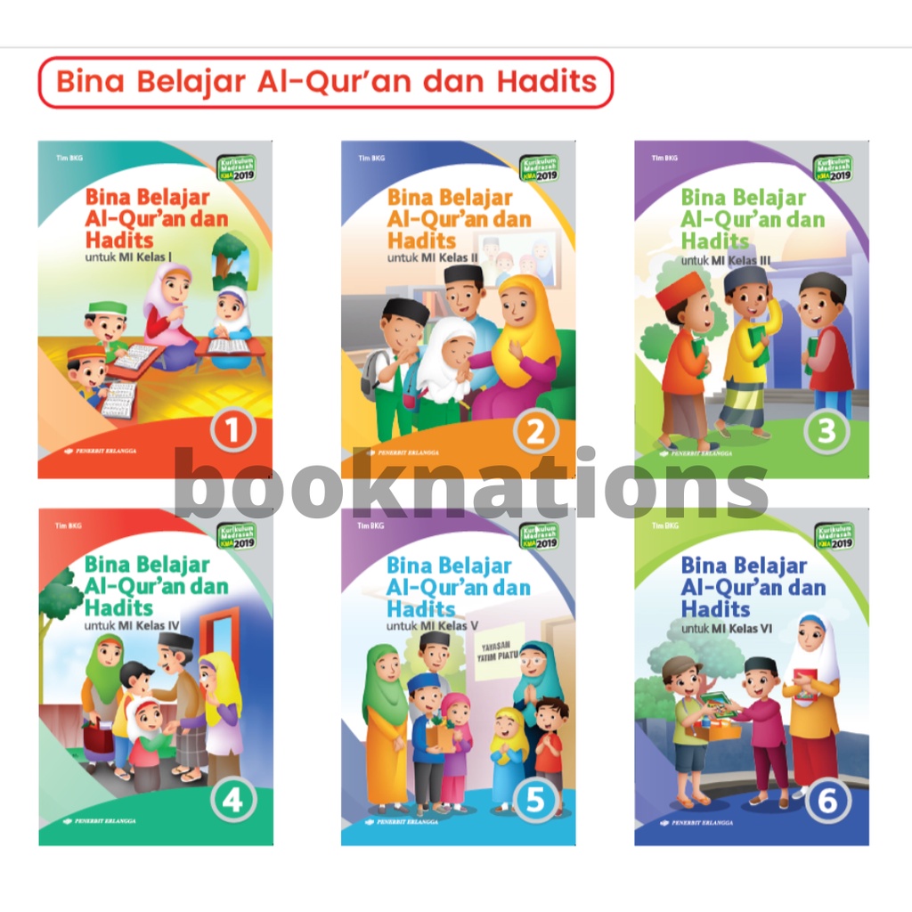Jual Buku Bina Belajar Al-Quran dan Hadits Kelas 1 2 3 4 5 6 SD / MI ERLANGGA KMA2019 | Shopee ...