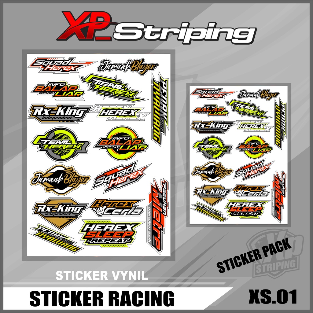Jual Sticker Racing Sticker Herex Bahan Vynil - Sticker Racing Sticker ...