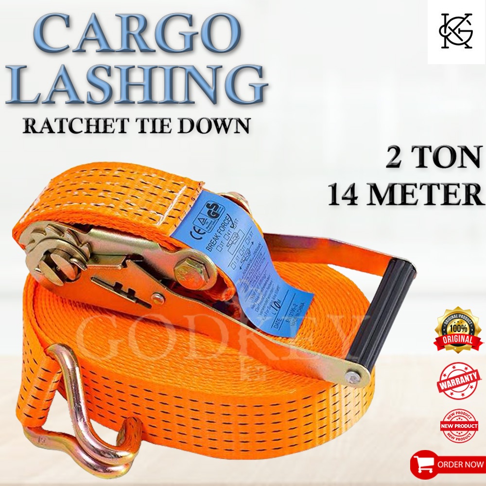 Jual Webbing Cargo Lashing Belt Tali Ikat Sabuk Truk Webbing 2 Ton x 14 ...