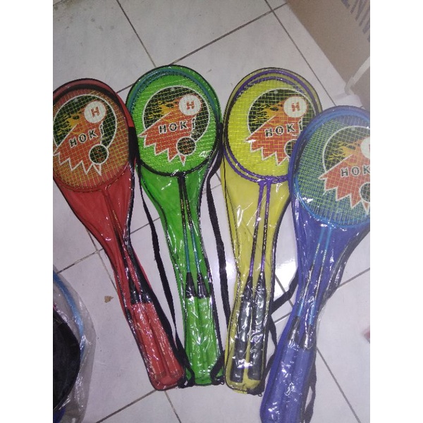 Jual Raket Badminton Anak Satu Set (Isi Dua) + Bonus Tas | Shopee Indonesia