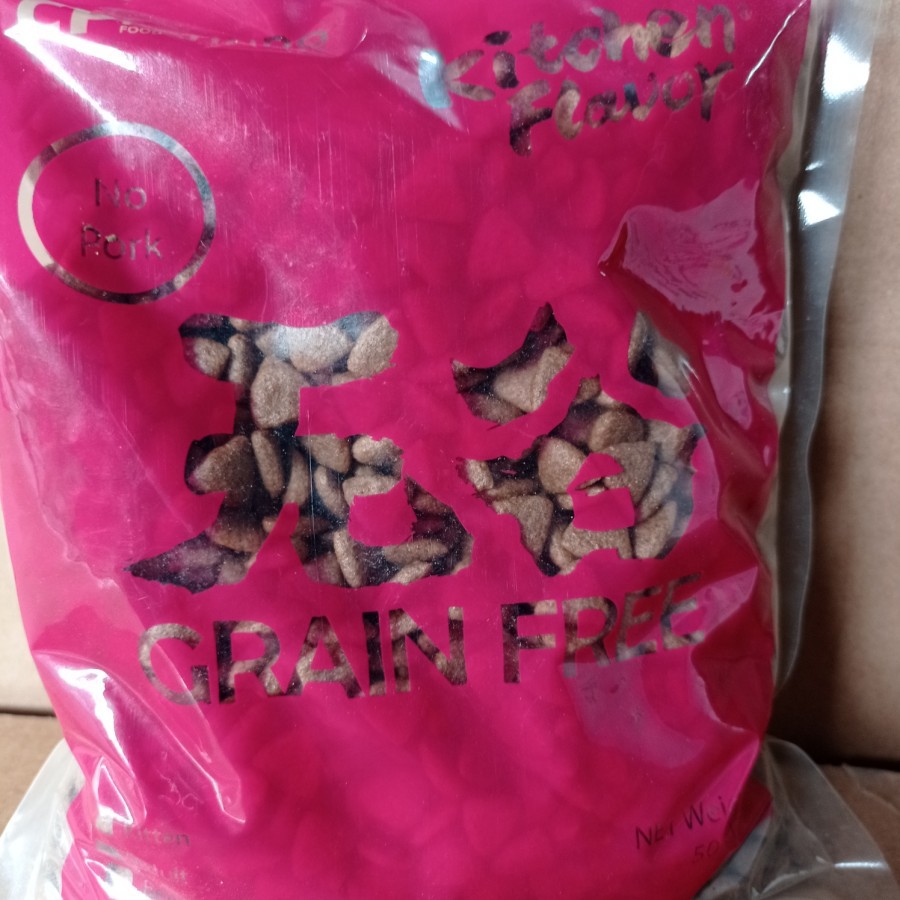 Jual Kitchen flavor grain free adult Repack 500 gr cat food | Shopee ...