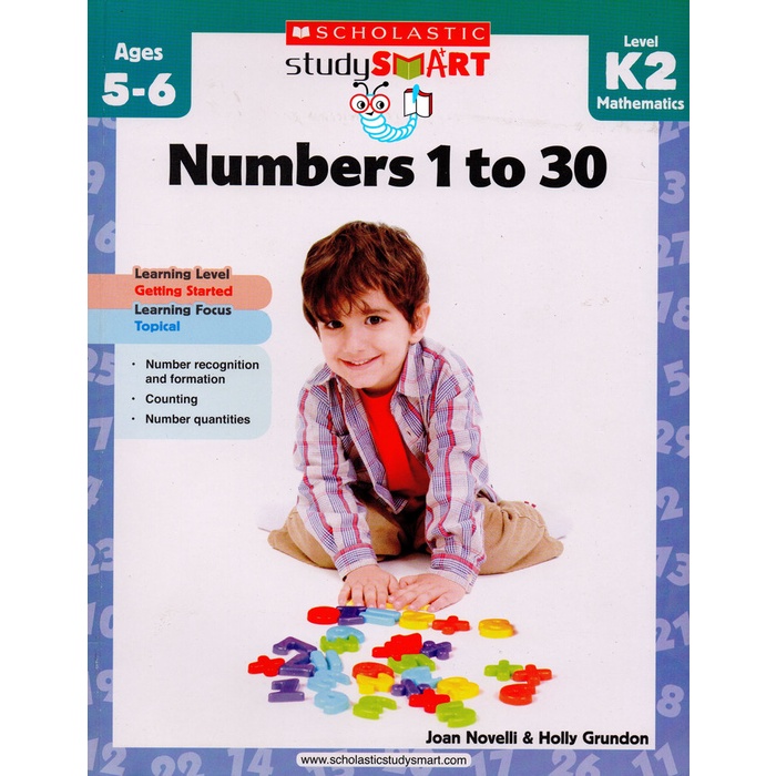 Jual Scholastic Numbers 1 to 30 Level Kindergarten 2 Mathematics ...