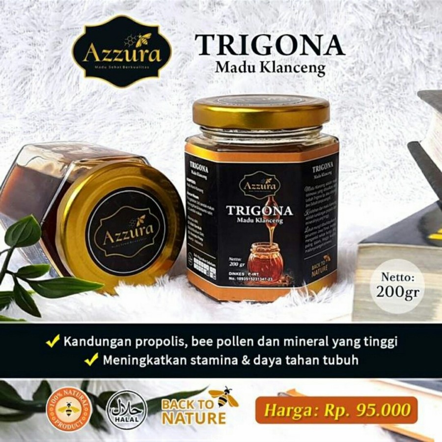 Jual MADU KLANCENG TRIGONA HITAM AZZURA MENGANDUNG PROPOLIS ORIGINAL ...