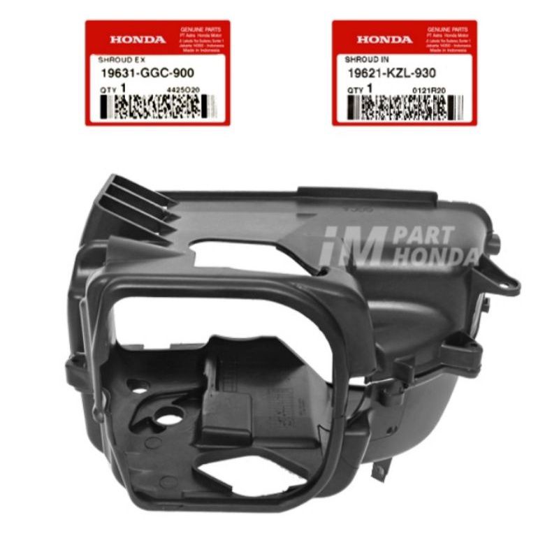 Jual Shroud IN EX COVER TUTUP MESIN SPACY FI original atas bawah 19621 ...