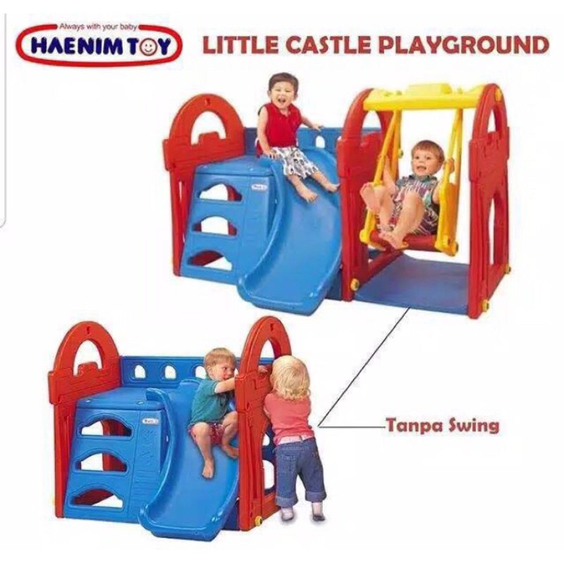 Jual Haenim Little Castle Slide and swing HN-709 Playground toys ...