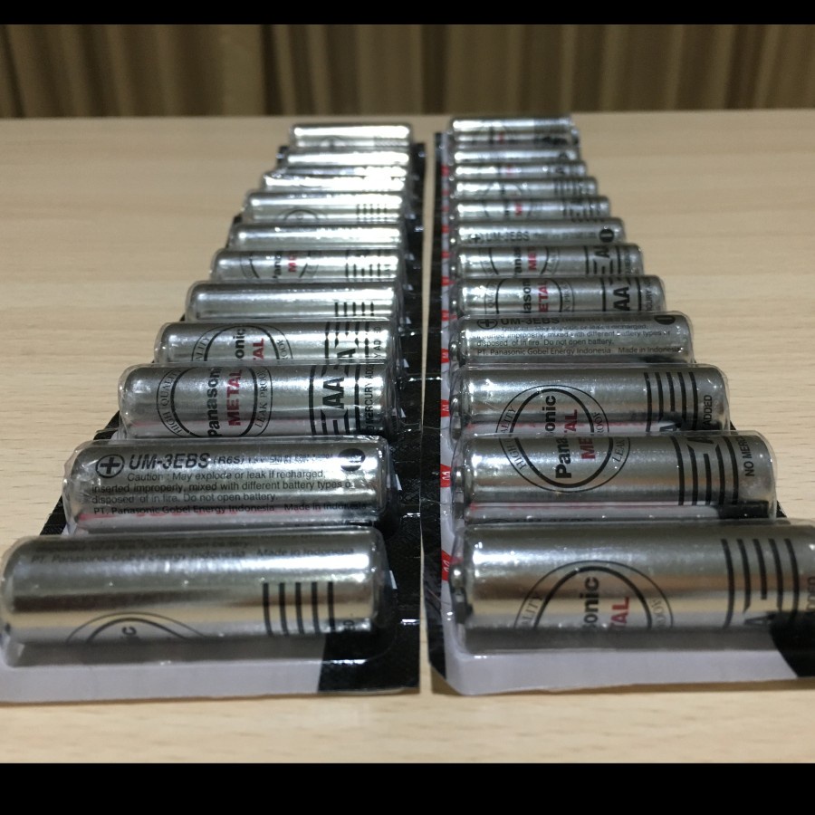 Jual BATTERY BATERAI BATERE BESAR AA A2 PANASONIC METAL UM-3EB/S ...