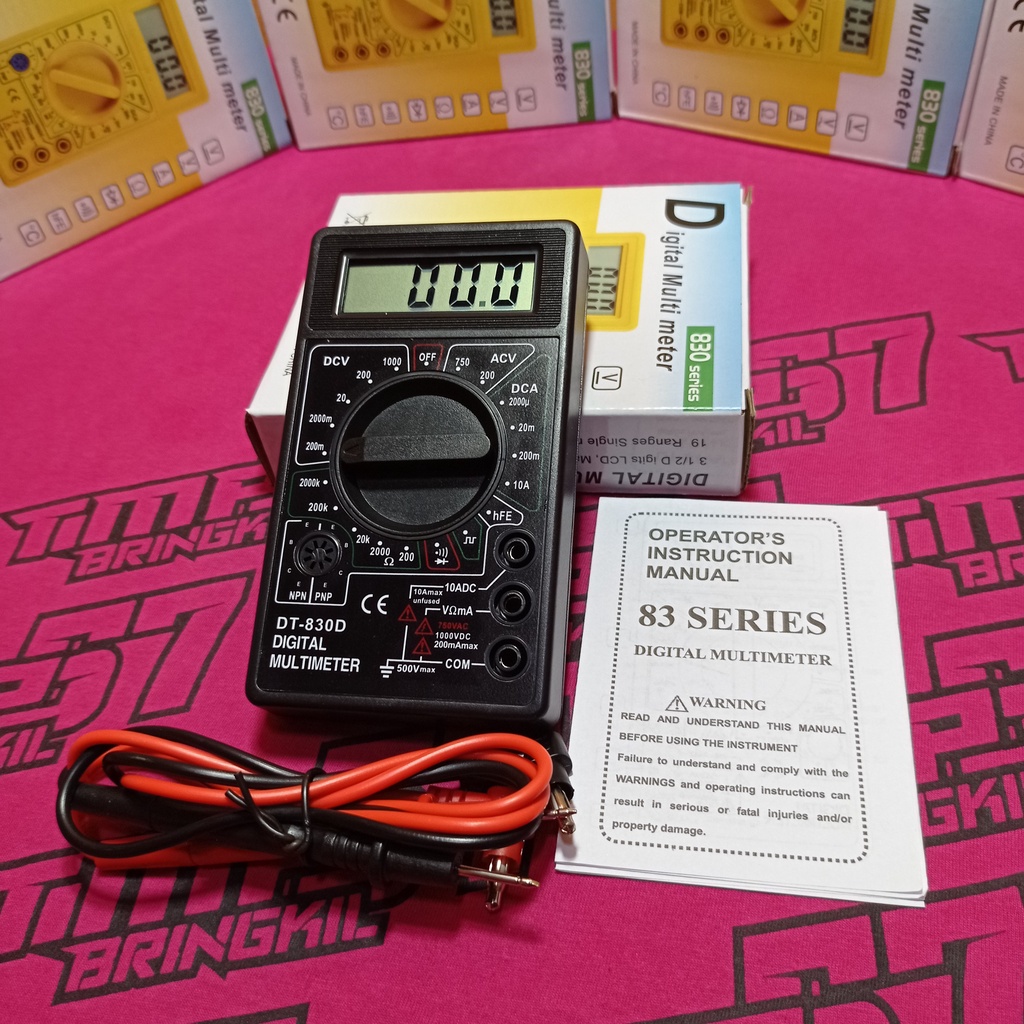 Jual Multitester Digital DT830B Series Original Avometer Digital DT830B ...