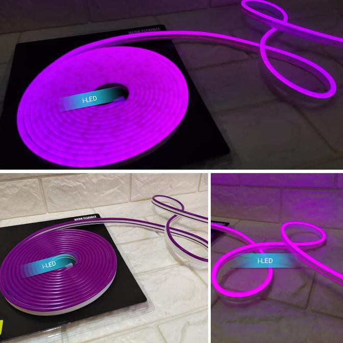 Jual READY Neon Flex DC 12v Ungu LED 5 meter Lampu Sign Huruf Strip ...