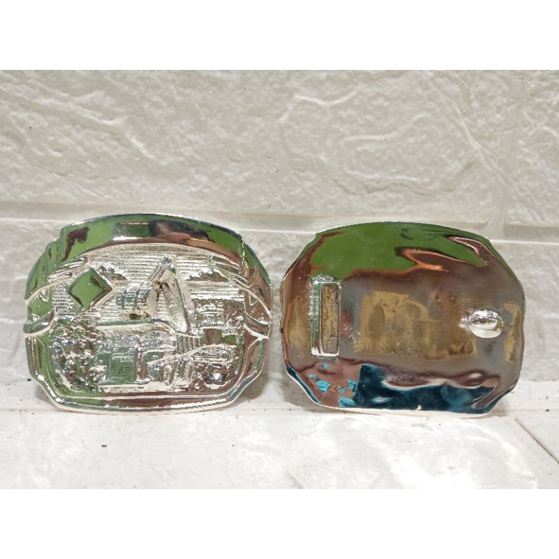 Jual gesper tambang kepala sabuk custom kuningan pama adaro freeport ...