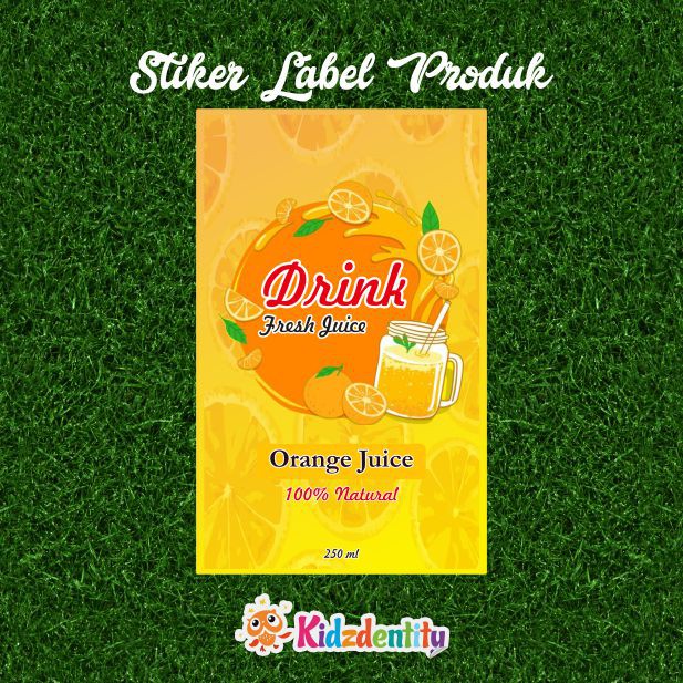 Jual STIKER LABEL PRODUK PERSEGI PANJANG "DRINK JUICE" | Shopee Indonesia